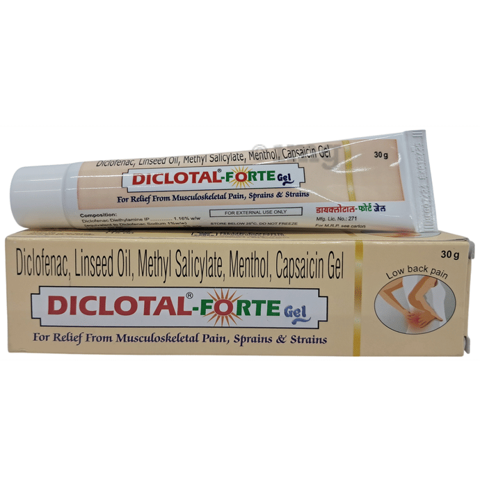 Diclotal Forte Gel: Buy tube of 30.0 gm Gel at best price in India | 1mg