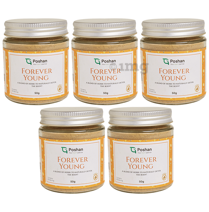 Poshan Forever Young Powder (50gm Each) Caffeine Free: Buy combo pack ...