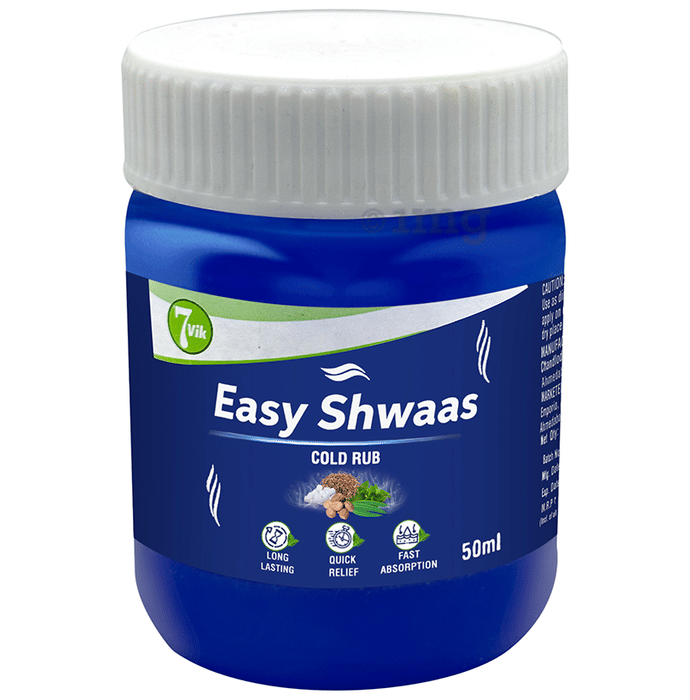 7vik Easy Shwaas Cold Rub: Buy bottle of 50.0 ml Balm at best price in ...