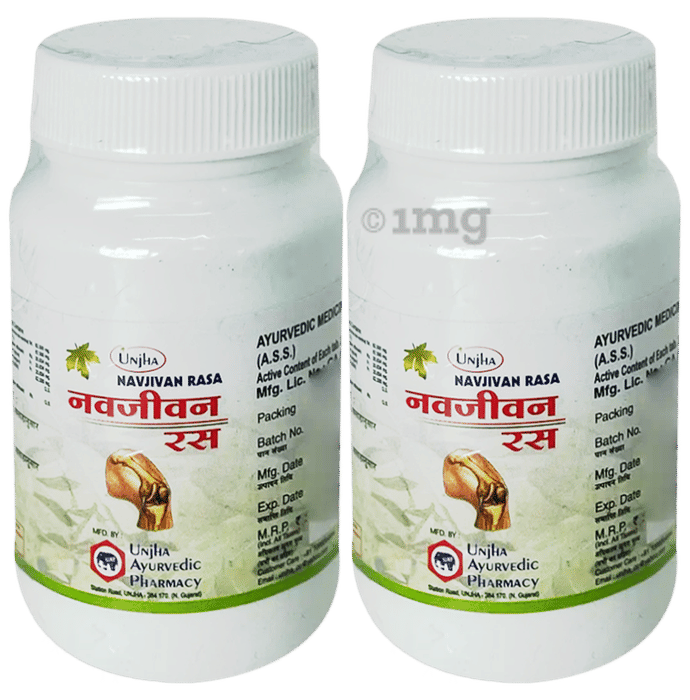 Unjha Navjivan Rasa Tablet (200 Each): Buy combo pack of 2.0 bottles at ...