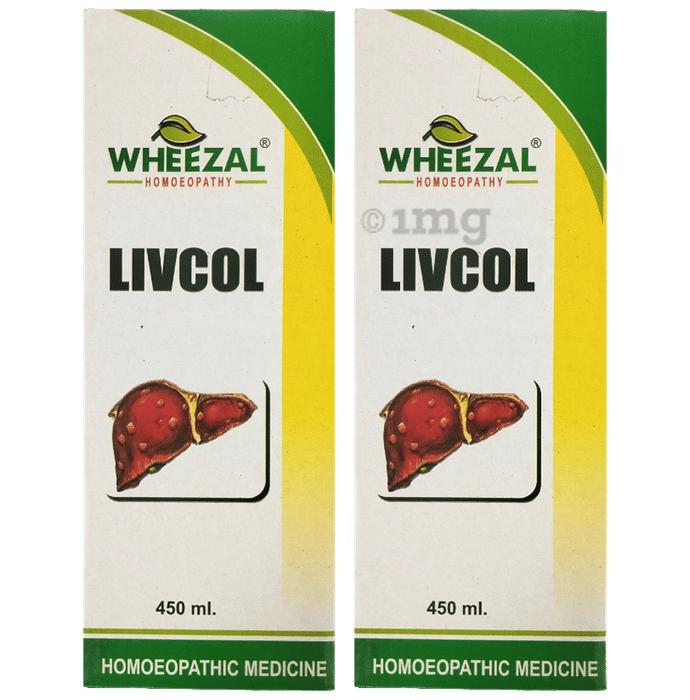 Wheezal Livcol Syrup (450ml Each): Buy combo pack of 2.0 bottles at ...
