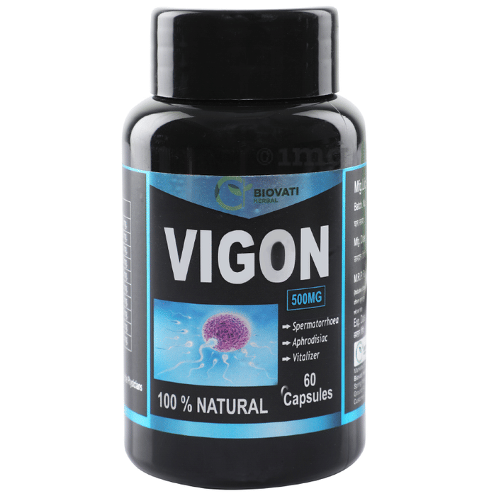 Biovati Herbal Vigon Capsule (60 Each): Buy combo pack of 2.0 bottles ...
