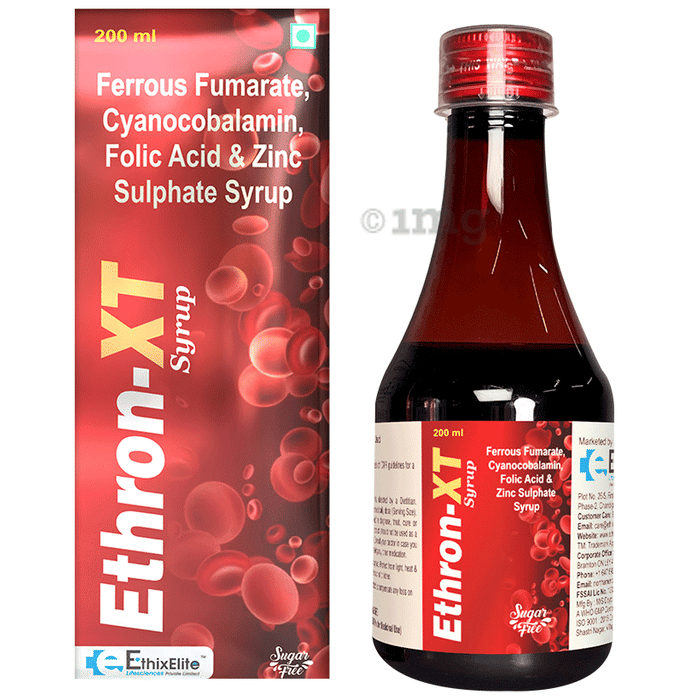 Ethixelite Ethron-XT Syrup Sugar Free: Buy bottle of 200.0 ml Syrup at ...