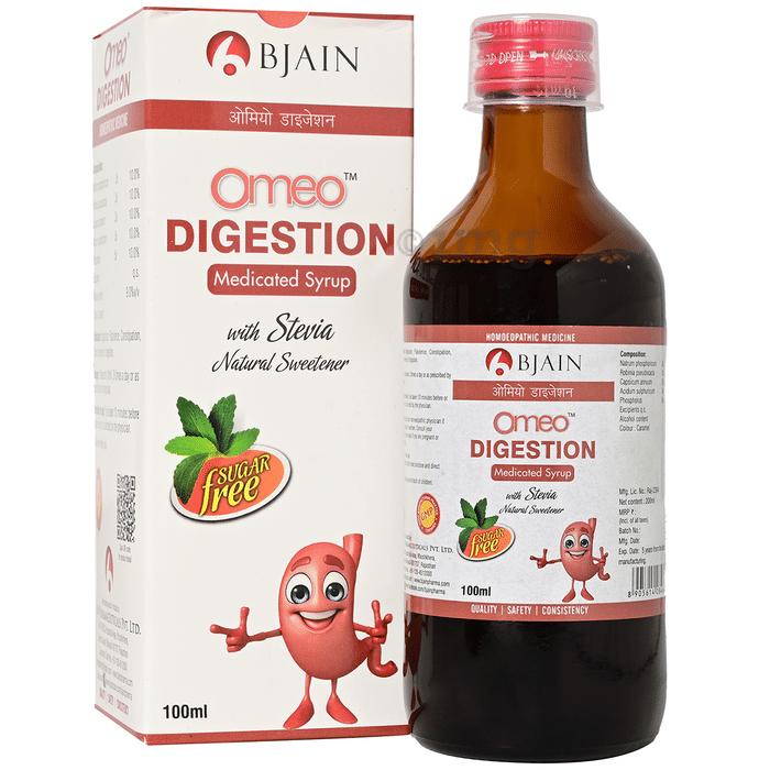 Bjain Omeo Digestion Medicated Syrup | Helps Support Digestion ...