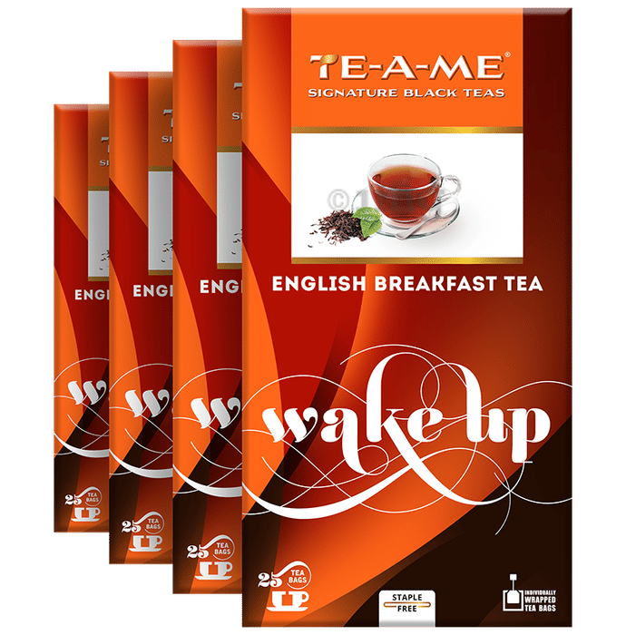 TE-A-ME English Breakfast Black Tea Bags (25 Each): Buy combo pack of 4 ...