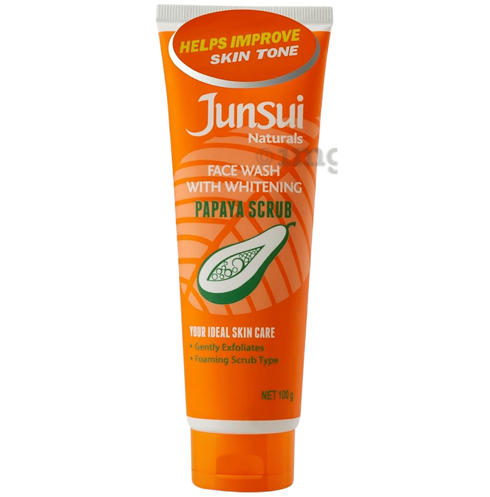 Junsui Naturals Face Wash with Whitening Papaya Scrub: Buy tube of 100. ...