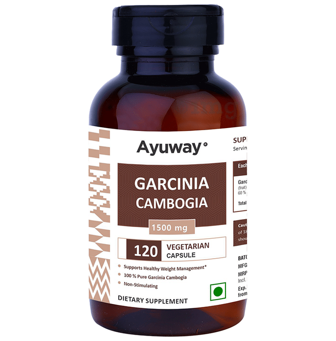Ayuway Carcinia Cambogia 1500mg Vegicap: Buy bottle of 120.0 vegicaps ...