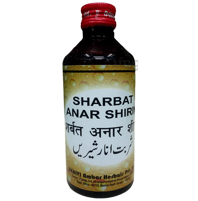 Dehlvi Sharbat Anar Shirin (200ml Each): Buy combo pack of 2.0 bottles at best price in India | 1mg