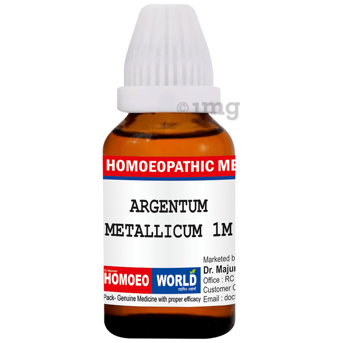 Dr. Majumder Homeo World Argentum Metallicum Dilution 1M: Buy bottle of ...