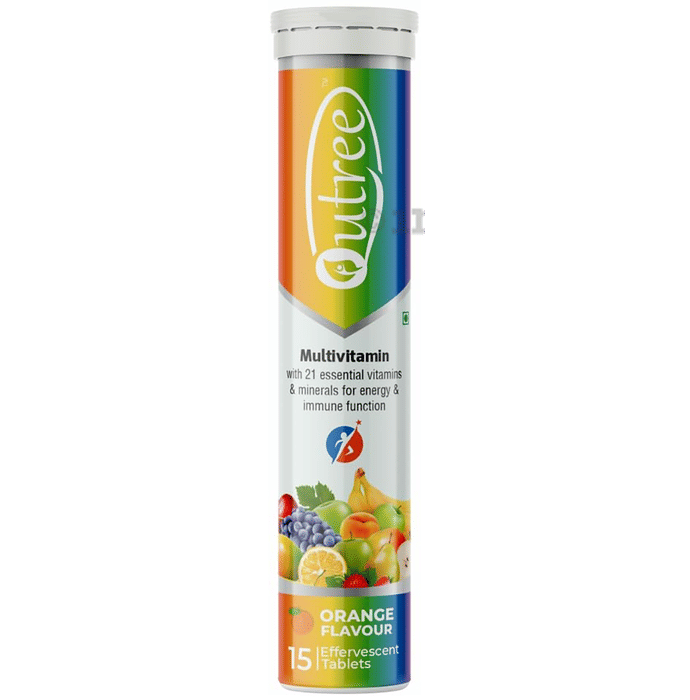 Qutree Multivitamin Effervescent Tablet (15 Each) Orange: Buy box of 1. ...