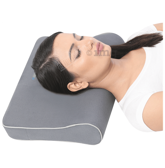 Ambygo Cervical Pillow Grey: Buy box of 1.0 Unit at 𝗯𝗲𝘀𝘁 𝗽𝗿𝗶𝗰𝗲 in India ...