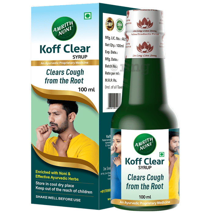 Amrith Noni Koff Clear Syrup: Buy bottle of 100.0 ml Syrup at 𝗯𝗲𝘀𝘁 ...
