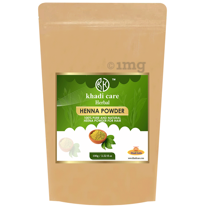 Khadi Care Henna Powder: Buy packet of 100.0 gm Powder at 𝗯𝗲𝘀𝘁 𝗽𝗿𝗶𝗰𝗲 in ...