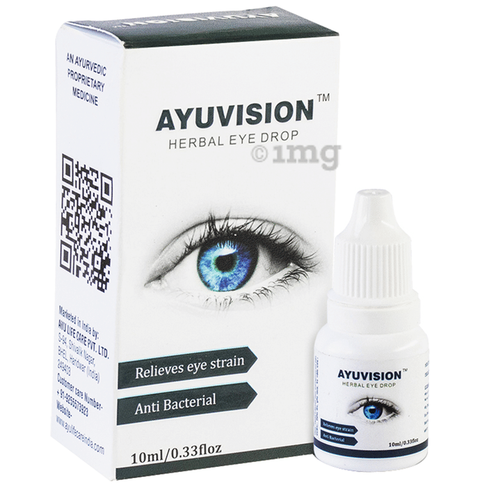 Ayuvision Herbal Eye Drops (10ml Each): Buy combo pack of 5 bottles at best price in India | 1mg