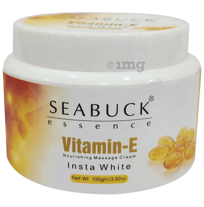 Seabuck Essence Vitamin-E Nourishing Message Cream Insta White: Buy jar ...