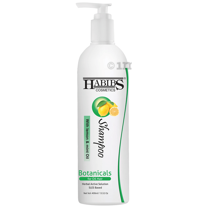 Habibs Shampoo with Lemon & Mint Oil for Oil Hair: Buy pump bottle of ...
