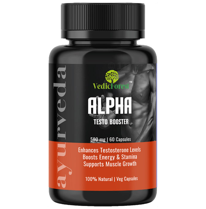 VedicForest Alpha Testo Booster Veg Capsule: Buy bottle of 60.0 ...