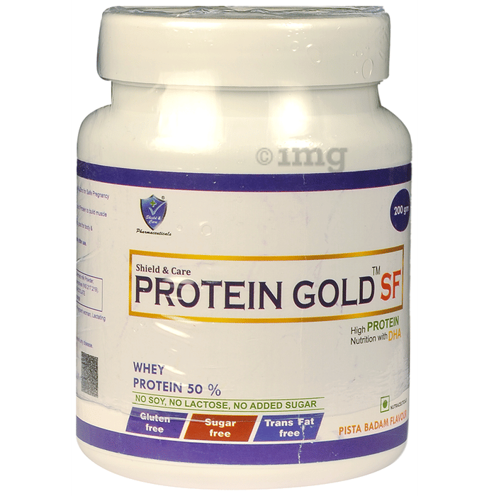 Protein Gold SF Powder Pista Badam Sugar Free & Gluten Free: Buy bottle ...