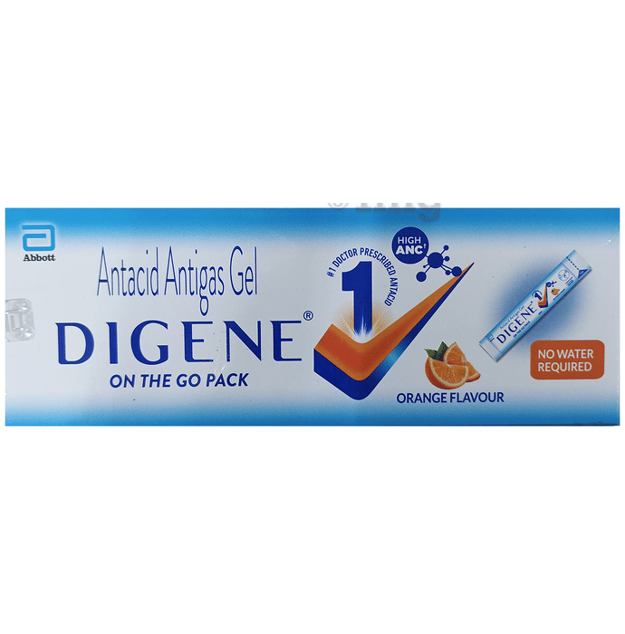 Digene Antacid Antigas Gel Orange: Buy sachet of 10.0 ml Gel at best ...