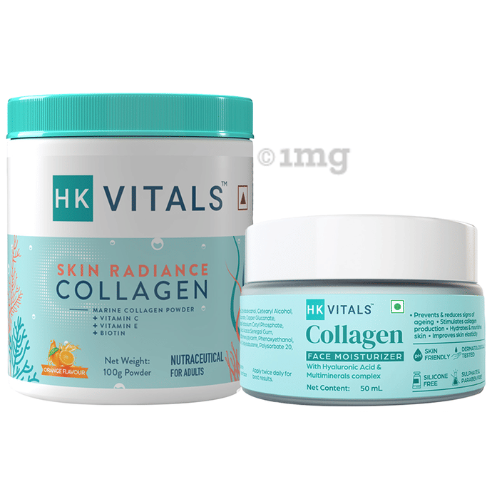 HK Vital Combo Pack of Skin Radiance Collagen Powder Orange Flavour ...