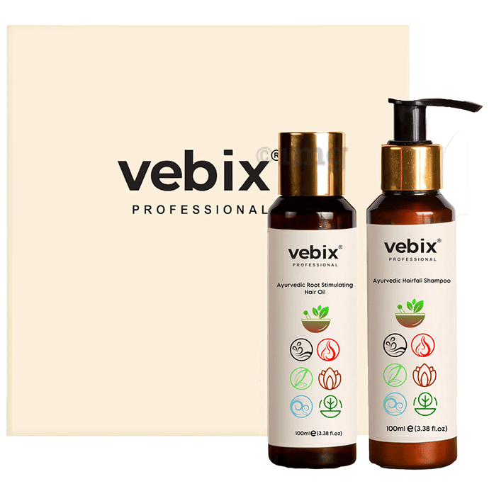 Vebix Professional Customised Regimen HairCare -2 Ayurvedic Product Kit ...