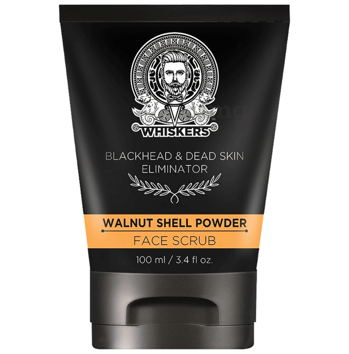 Whiskers Blackhead & Dead Skin Eliminator Face Scrub Wallnut Shell ...