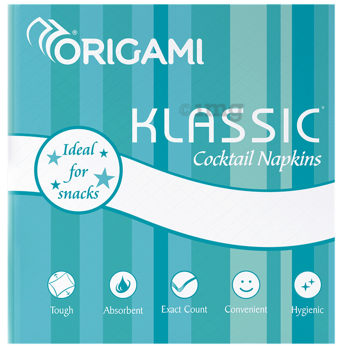 Origami Klassic Cocktail Napkins 23cm x 23cm: Buy packet of 100.0 units ...