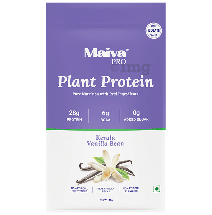 Maiva Pro Plant Protein Powder Kerala Vanilla Bean: Buy packet of 40.0 gm Powder at best price ...