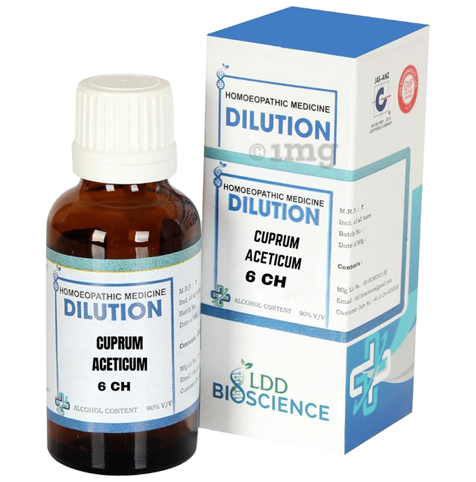 LDD Bioscience Cuprum Aceticum Dilution 6 CH: Buy bottle of 30.0 ml ...