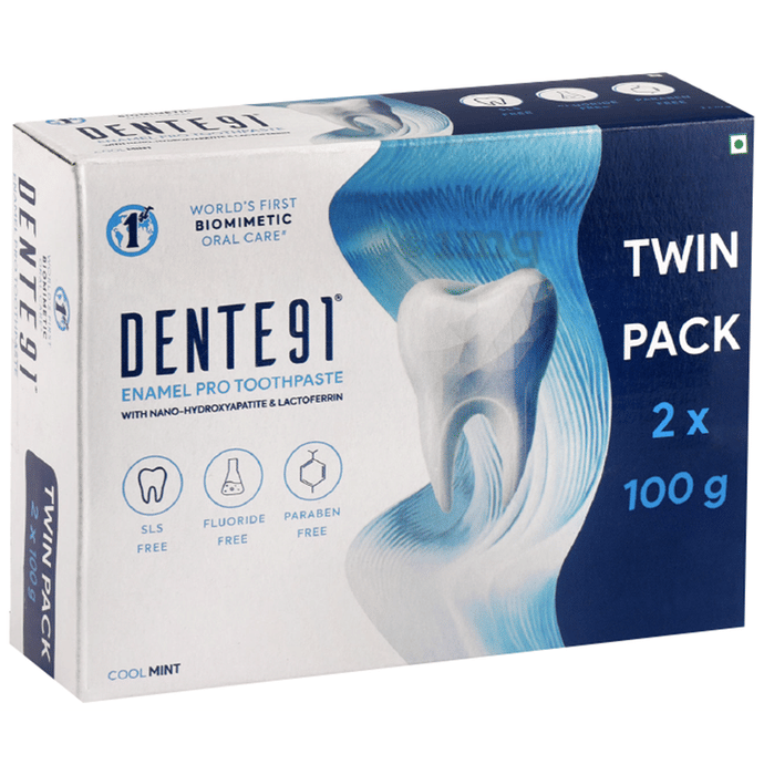 Dente 91 Enamel Pro Cool Mint Toothpaste (100gm Each): Buy box of 2.0 ...