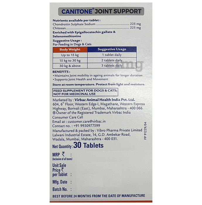 canitone joint support uses