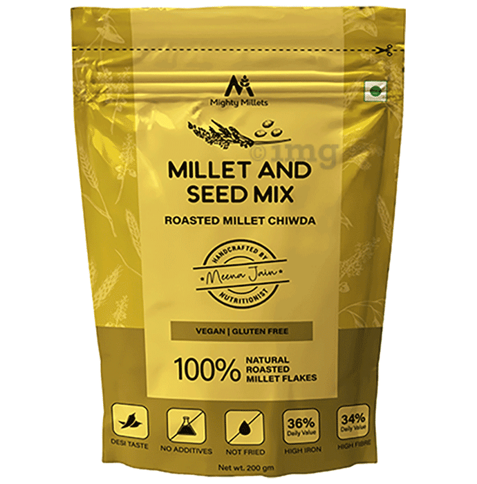 Mighty Millets Millet and Seed Mix Roasted Millet Chiwda (200gm Each ...