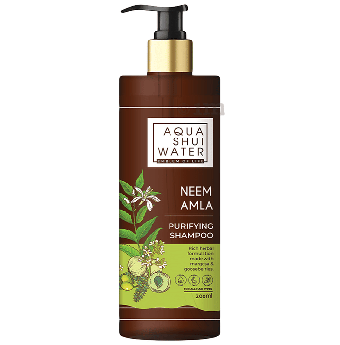 Aqua Shui Water Neem Amla Purifying Shampoo: Buy pump bottle of 200.0 ml Shampoo at 𝗯𝗲𝘀𝘁 𝗽𝗿𝗶𝗰𝗲 ...