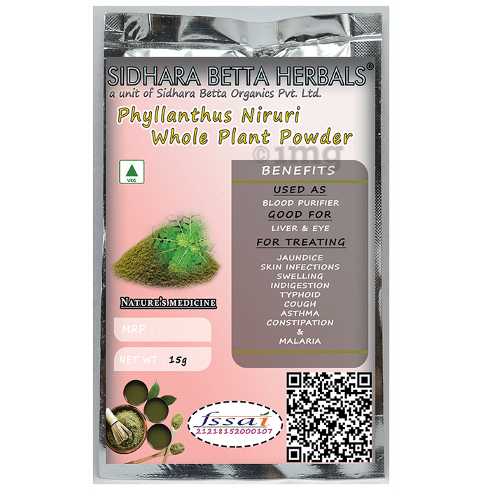 Sidhara Betta Herbals Phyllanthus Niruri Whole Plant Powder: Buy packet ...