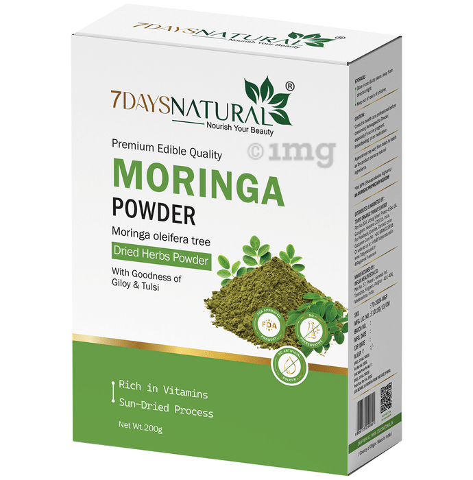 7 Days Natural Moringa Powder: Buy box of 200.0 gm Powder at best price ...