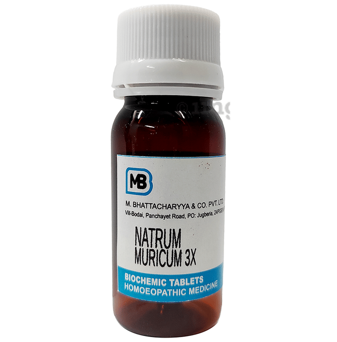 MB Natrum Muricum Tablet 3X: Buy bottle of 25.0 gm Tablet at best price ...