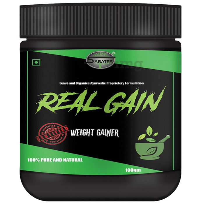 Sabates Real Gain Weight Gainer Powder: Buy jar of 100.0 gm Powder at ...