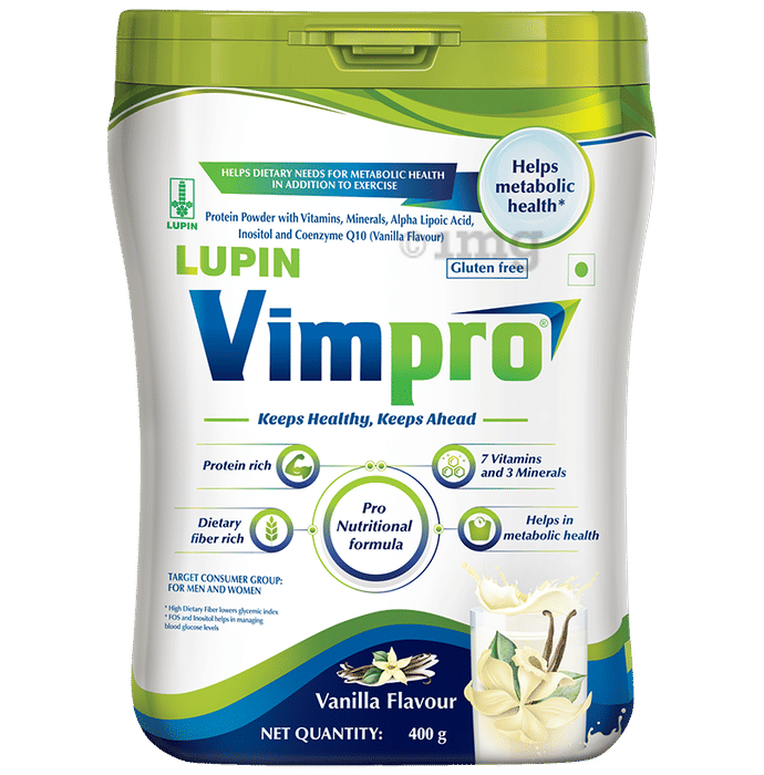Vimpro Protein with ALA, Inositol & Coenzyme Q10 | Gluten Free ...