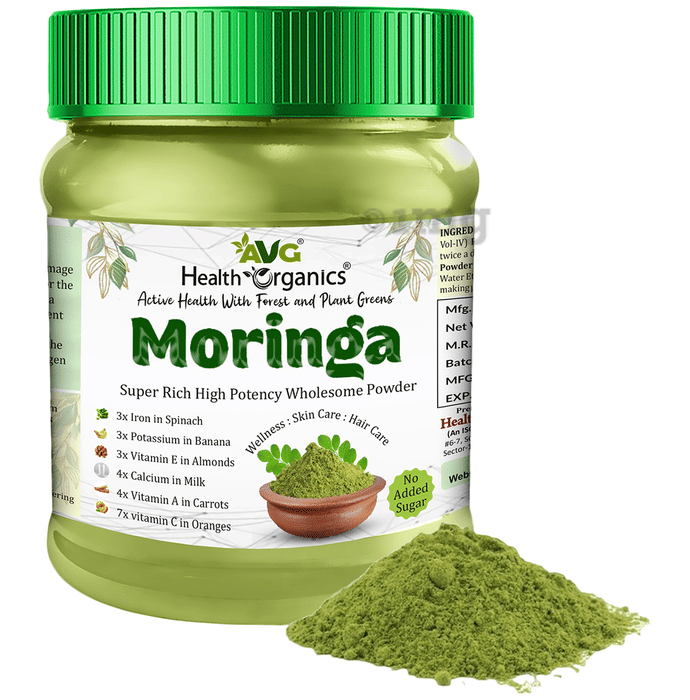 AVG Moringa Powder No Added Sugar: Buy jar of 100.0 gm Powder at best ...