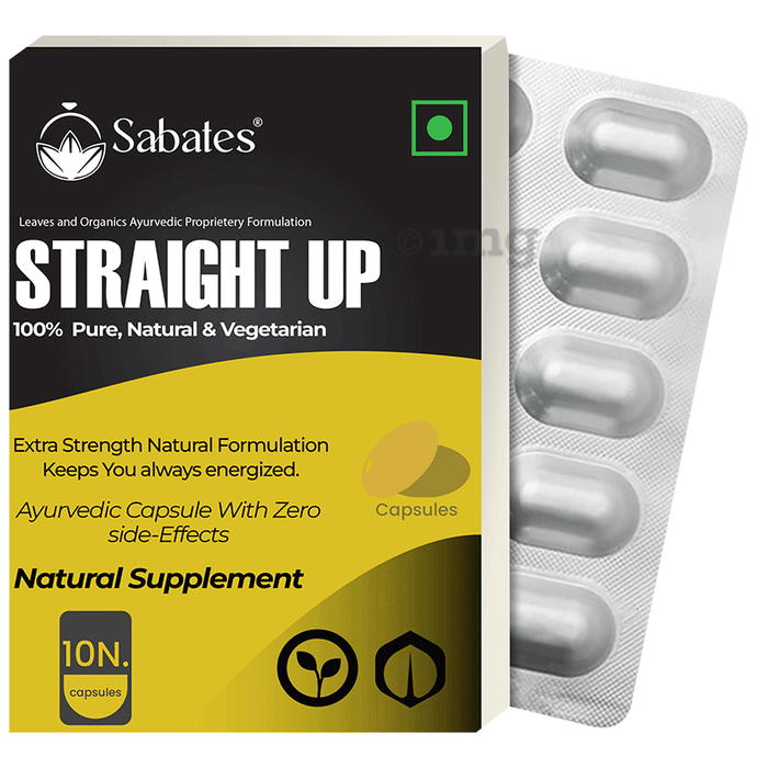 Sabates Straight Up Capsule: Buy strip of 10.0 capsules at best price ...