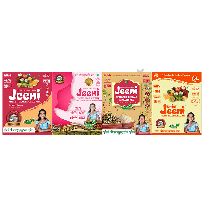 Jeeni Combo Pack of Millet Traditional Mix for Adult & Junior, Women's ...