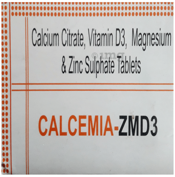 Calcemia-ZMD3 Tablet: Buy strip of 10.0 tablets at best price in India ...