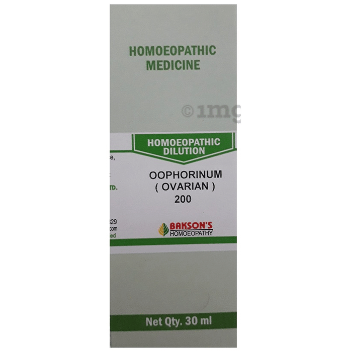 Bakson's Homoeopathy Oophorinum Dilution 200: Buy bottle of 30.0 ml ...