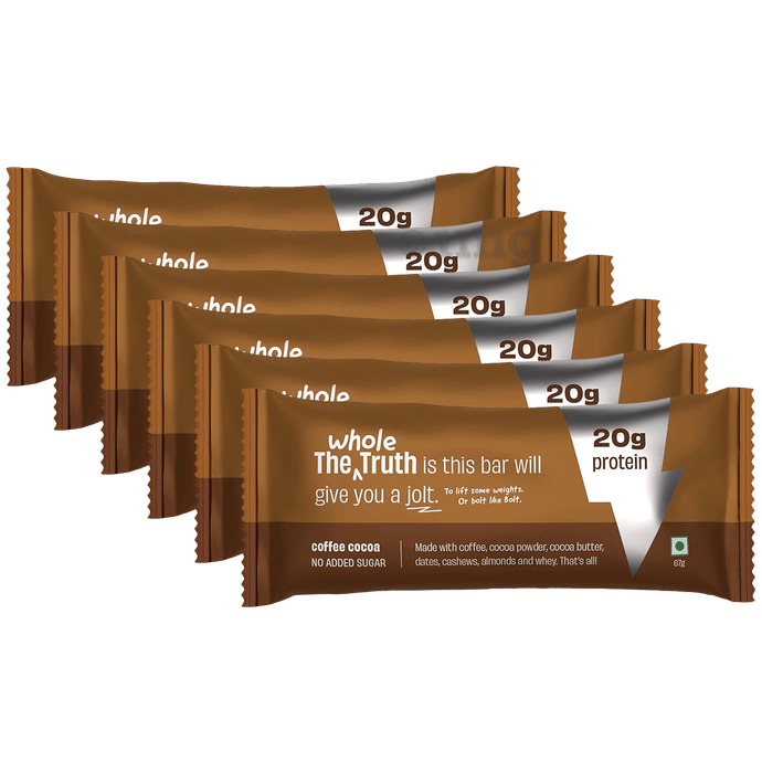 The Whole Truth 20g Protein Bar (67gm Each) Coffee Cocoa: Buy combo ...