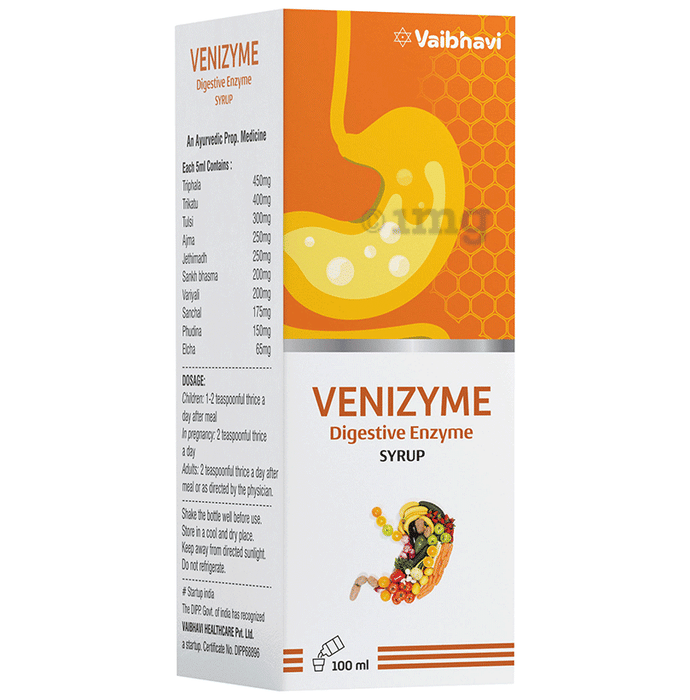 Vaibhavi Venizyme Syrup: Buy bottle of 100.0 ml Syrup at 𝗯𝗲𝘀𝘁 𝗽𝗿𝗶𝗰𝗲 in ...