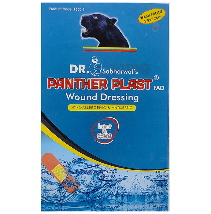 Dr. Sabharwal's Panther Plast FAD Wound Dressing Wash Proof Bandage 1 ...