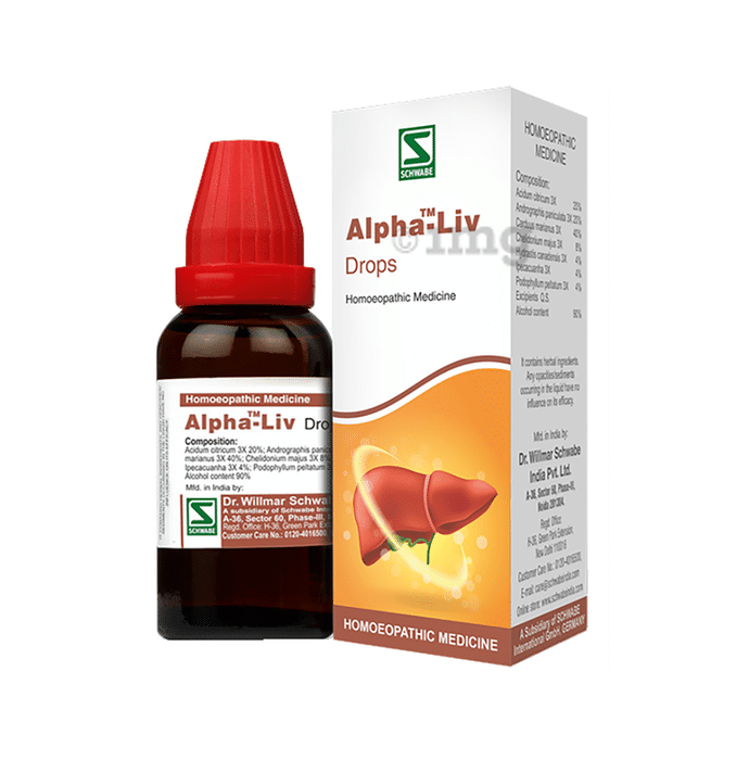 Dr Willmar Schwabe India Alpha Liv Drop Buy Bottle Of 30 Ml Drop At