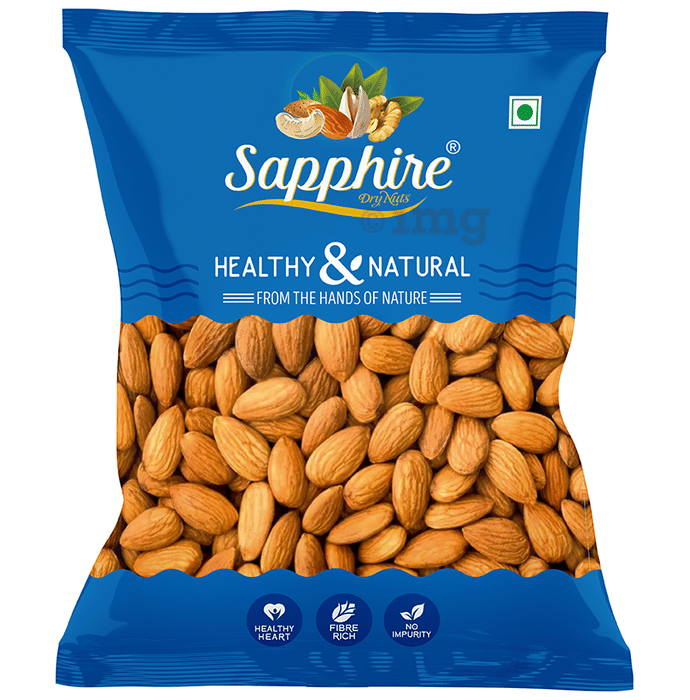 Sapphire Plain Almonds: Buy packet of 500.0 gm Dry Fruits at best price ...
