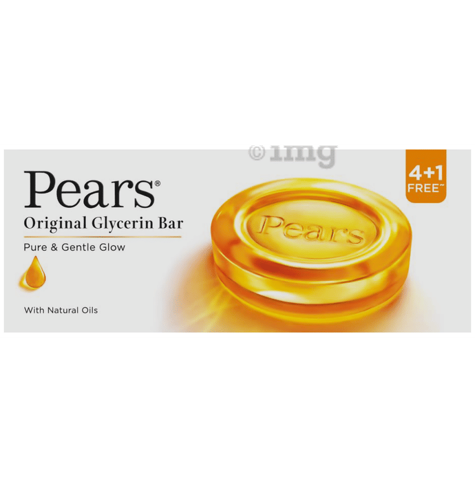 Pears Original Glycerin Soap Bar (125gm Each) Buy 4 Get 1 Free: Buy box ...