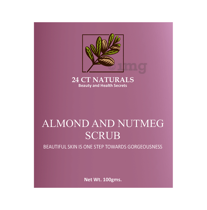 24 CT Naturals Almond and Nutmeg Scrub: Buy packet of 100 gm Scrub at ...